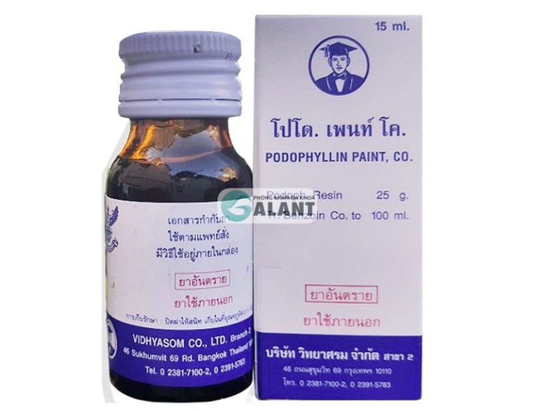 Thuốc Podophyllin 25 Trị Sùi Mào Gà: Thành Phần, Liều Lượng, Công Dụng