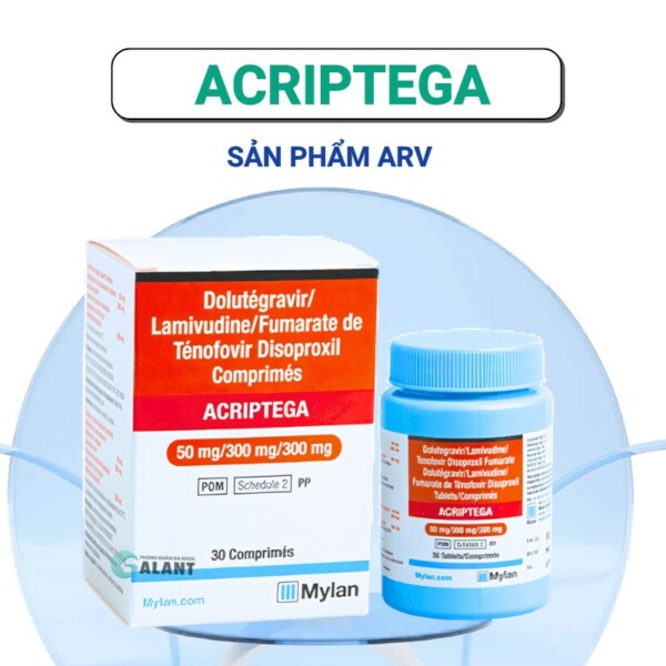 ACRIPTEGA TLD - ARV ĐIỀU TRỊ HIV - 30 Viên